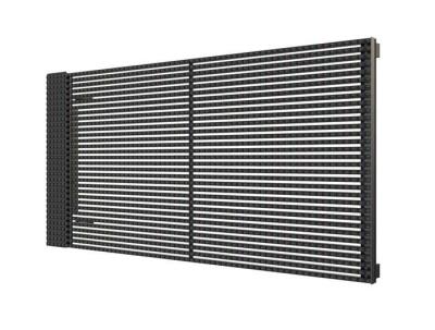 China P15.26 Outdoor Transparent LED Advertising Screen with 15.26mm Pixel Pitch and IP65 Weatherproof Rating for sale