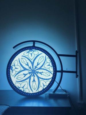 China P4 RGB Outdoor Circular LED Sign 600mm IP65 Waterproof Digital Display for sale
