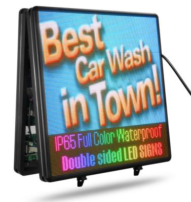 China Double Sides LED Window Display Signs P3 RGB High Resolution Video Wall for sale