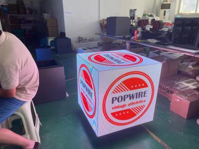 China Aluminum Magic Cube LED Display 500x500mm 220V Indoor Outdoor Synchronous Asynchronous for sale