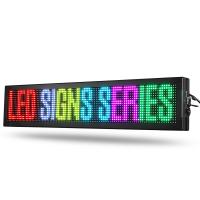 China P10 RGB Outdoor LED Window Display Sign 16x96cm Waterproof Aluminum Frame with WiFi Control for sale