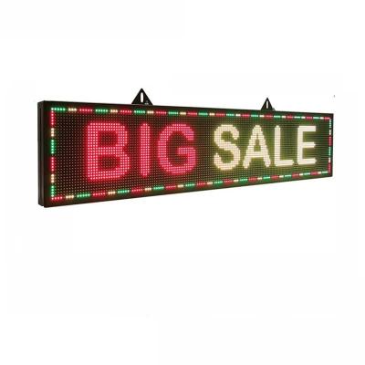 China SMD3535 Full Color LED Display Board 16x160cm with WiFi Control and 6000mcd Brightness for Window Advertising for sale