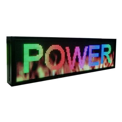 China P10 SMD Indoor LED Scrolling Display Board 32x64cm 30W with WiFi Control for Shop Windows for sale