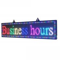 China 32×128cm P10 LED Advertising Display with 6000mcd Brightness and WiFi/USB Control for sale