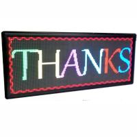 China Indoor P5 LED Display Sign Panel SMD3535 160x64 Resolution Full Color Programmable Scrolling Message Board for sale