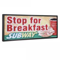 China P5 RGB LED Display Board 32x96cm Outdoor Scrolling Sign with WiFi Control and 6000mcd Brightness for sale