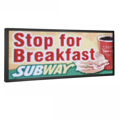 China P5 RGB LED Display Board 32x96cm Outdoor Scrolling Sign with WiFi Control and 6000mcd Brightness for sale