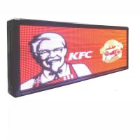 China P5MM Full Color Programmable LED Window Display Sign - 96x256cm Screen, 6000mcd Brightness, WiFi & USB Control for sale