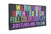 China P10 Module Outdoor LED Digital Sign 27.5x52.8 Inch with 6000mcd Brightness and WiFi Control for sale
