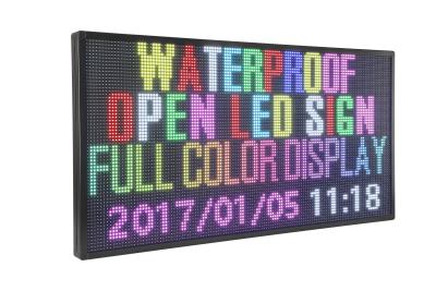 China P10 Module Outdoor LED Digital Sign 27.5x52.8 Inch with 6000mcd Brightness and WiFi Control for sale