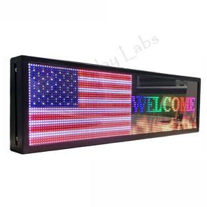 China P10RGB Outdoor LED Display Board 27.5x65.5 Inch 10240 Dots IP65 Weatherproof Digital Sign for sale