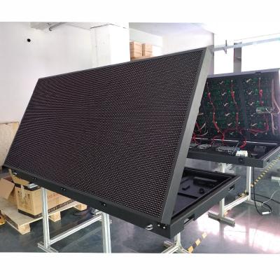 China P10 Outdoor Waterproof LED Display Screen 320x160mm Front Maintenance with MEANWELL Power 6000cd/m² Brightness for sale