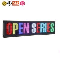 China P10RGB 10mm Full Color Programmable LED Sign - 96x16 Resolution, 5000-6500 Nits Brightness, WiFi & USB Control for sale