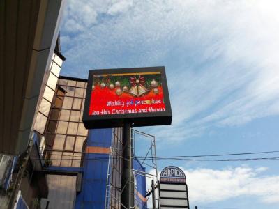 China P8 LED Display Module - 7200 cd/m² Brightness, IP65 Waterproof Outdoor Advertising Screen for sale
