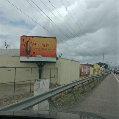 China P8mm Outdoor LED Advertising Display with 7200 cd/m² Brightness and IP65 Rating for Commercial Use for sale