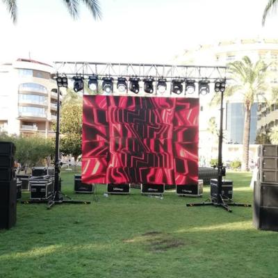 China P6mm Outdoor Rental LED Display Screen - 500x1000mm Cabinet, 1500 cd/m² Brightness, IP65 Waterproof for sale