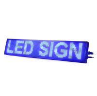 China P10mm Outdoor Waterproof Programmable LED Sign Display 16x96cm 50W for Advertising for sale