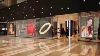 China Side Lighting 20M Transparent LED Display P3.91-7.8 5000mcd Brightness 3840Hz Refresh Rate for sale