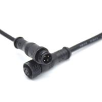 China M12 4 Pin Waterproof Connector Plug Socket Power Cable Copper Contact Industrial Sensor for sale