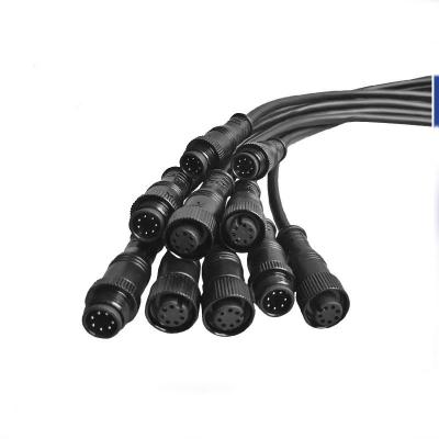 China M12 4 Pin Waterproof Connector Plug Socket Power Cable Copper Contact Industrial Sensor for sale