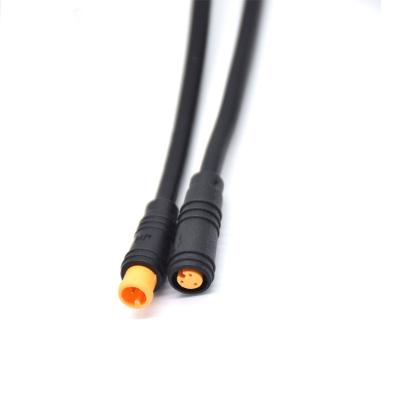 China M8 3 Pin Waterproof Connector Male Female Plug Socket Cable Copper Contact Industrial Sensor for sale