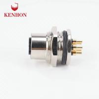 China M12 4 Pin A Coded Male Board Mount Plug PCB Dip Solder Terminal IP67 Waterproof Connector for sale