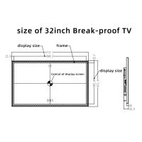 China Huixin 32inch Smart TV Bulk OEM/ODM Commercial TVs - Metal Casing & 4mm Tempered Glass A+ LCD Panels for sale