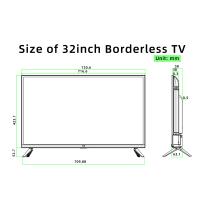 China OEM/ODM 32inch Borderless Smart TV -  A+ LCD Panel Ultra Slim Bezel 2K/4K UHD Display Commercial Sizes TVs for sale
