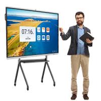 China 55 Inch Interactive Whiteboard Smart Interactive Board Monitor Institution Training Electronic Whiteboard for Video Conference for sale
