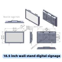 China 18.5 Inch Customizable Menu Board Advertising Wall Mounted Digital Signage Solution for Brand Promotion & Information Display for sale