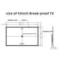 China Ultra-thin Break-resistant TV Szene Screen 1920*1080 2K Resolution for sale