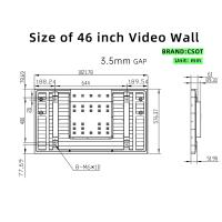 China 46 Inch CSOT TCL SCREEN BRAND Video Wall Bracket High Performance Digital Signage Displays Video Wall for Advertising Concert Event for sale