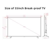 China 55 Inch High-End 4K Smart TV - Durable Metal Body, 4mm Tempered Glass Screen, Break-Resistant (OEM/ODM) for sale