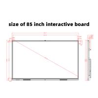 China 85-Inch Digital Smart Interactive Board for Education and Business Whiteboard Display Panel for Interactive Learning for sale