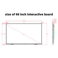 China 98 Inch 20 Point Multi Touch Interactive Digital Board with Built in Speakers Microphone for Video Conference for sale
