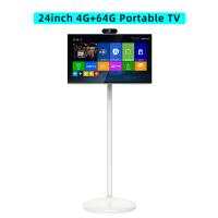 China 24 inch 4G+64G Capacitive Touch Portable TV, User-Friendly Interface, Great for Kids and Elders, Ultra-Thin Touchscreen Display on Stand for sale