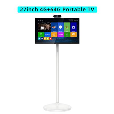 China 27 inch 4G+64G Capacitive Touch Portable TV,  Portable Home Theater, Long Battery Life Follow Me Screen for Video Calls for sale