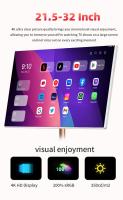 China 27 inch 8G+128G Capacitive Touch Portable TV, High-Performance, Desktop/Bedroom Smart Screen, AI-Powered Interactive Display with Wheels for sale