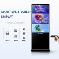 China 75 Inch Floor-stand High Brightness Large Format Interactive Display Multi-Touch Retail Wayfinding Solution Digital Signage for sale