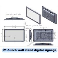China 21.5 Inch Cost-Effective Narrowcasting Wall Mount Digital Signage Display for Business & Retail Stores and Shopping Malls for sale