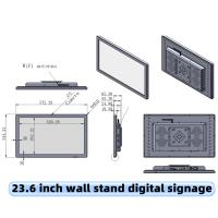 China 23.6 Inch Android-Based Digital Signage Advertising for Shopping Mall Agency Wall Mounted Cloud Content Management Animation for sale