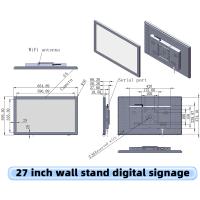 China 23.6 Inch Android-Based Wall Mounted Cloud Content Management Animation Digital Signage Advertising for Fast Food Restaurant for KFC Store Welcome Display for sale