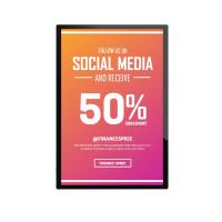 China 27 Inch Easy Mounting Wall Mounted Lightweight Advertising Digital Signage with Built-in Media Player for Engaging Customers for sale