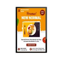 China Commercial Grade 65-Inch Wall Mounted Digital Advertising Display for Indoor Retail Stores Shopping Malls Graphic Display for sale