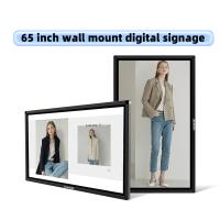 China Commercial Grade 65-Inch Wall Mounted Digital Advertising Display for Indoor Retail Stores Shopping Malls Graphic Display for sale