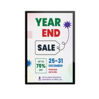 China Commercial Grade 65-Inch Wall Mounted Digital Advertising Display for Indoor Retail Stores Shopping Malls Graphic Display for sale