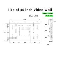 China 46 Inch BOE SCREEN BRAND 3.5mm Gap Multi Screen Videowall Photo Led Screen Video Wall Self-Service Business Rental Video Wall for sale