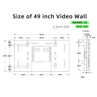 China 49 Inch LG SCREEN 3.5mm Gap New Arrival Lcd Splicing Screen Suppliers , DID Video Wall Original Manufacturer for sale