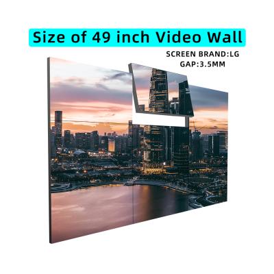 China 49 Inch LG SCREEN 3.5mm Gap New Arrival Lcd Splicing Screen Suppliers , DID Video Wall Original Manufacturer for sale