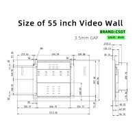 China 55 Inch CSOT SCREEN 3.5mm Splicing Advertising Elevator DID LCD Video Wall Package Retailer Led Wall/Screen for Wayfinding, Medical Treatment for sale